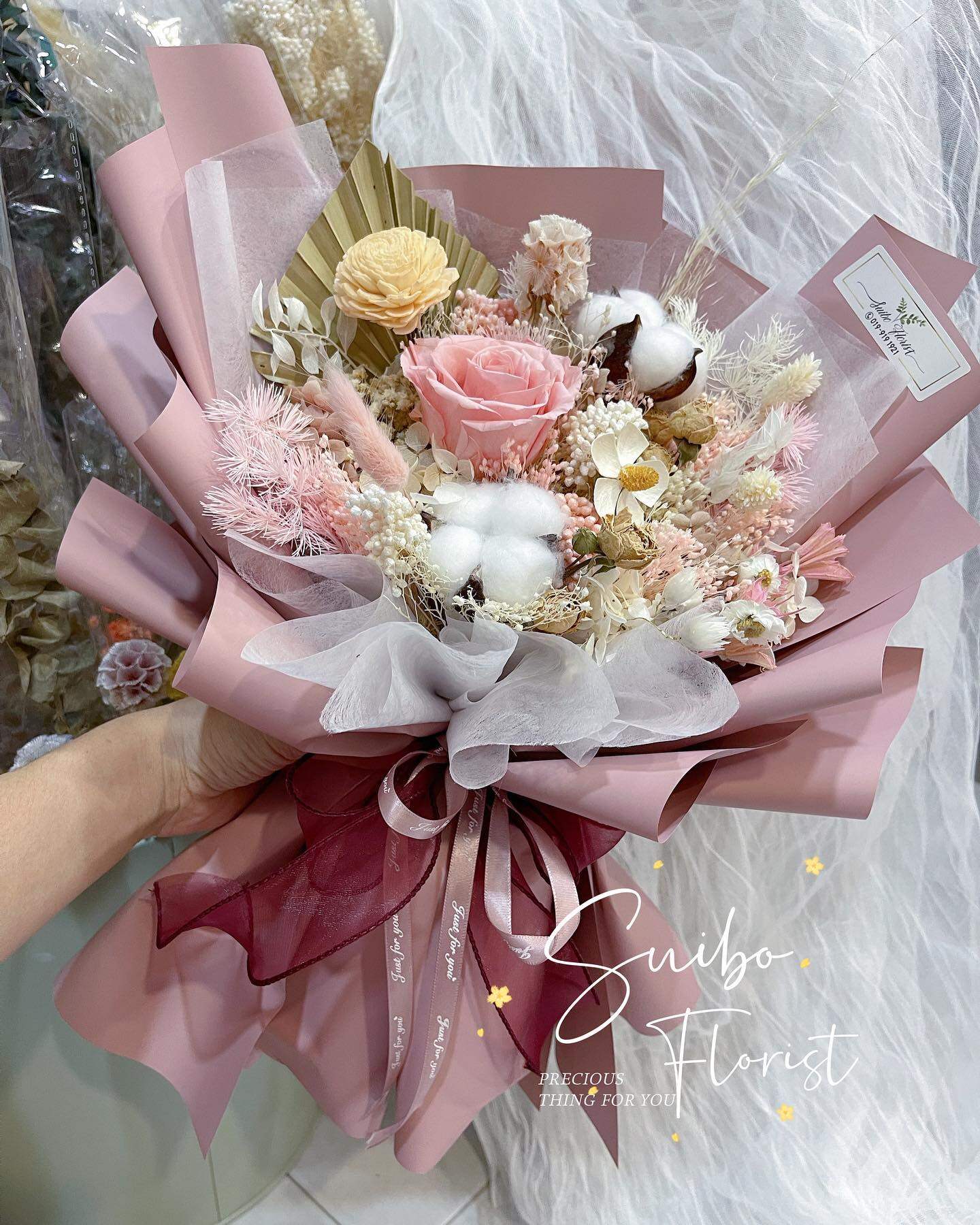 Real Flower Bouquet/Real Rose Bouquet/Preserved flower Bouquet/ gift ...