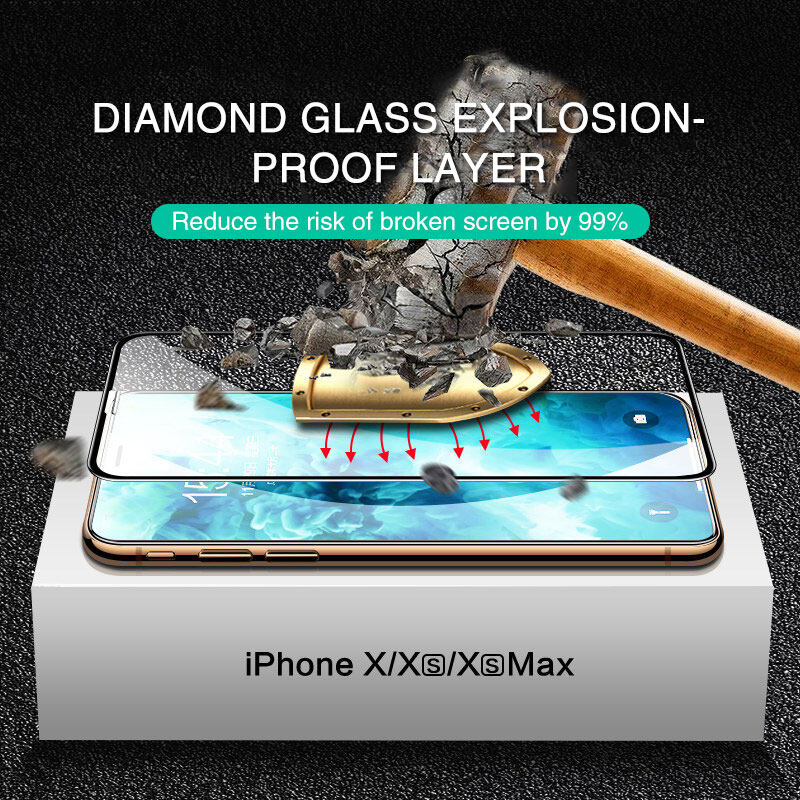HOCE กระจกป้องกันบน iPhone,สำหรับ iPhone 12 11 13 Pro XS Max 12 13 Mini Glass Full Cover สำหรับ ...