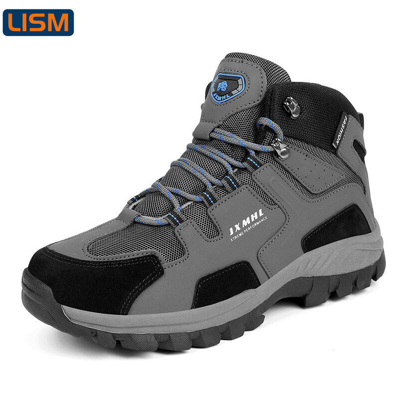 LISM รองเท้าเดินป่าผู้ชายผู้หญิงปีนเขารองเท้าเดินป่ากลางแจ้งทำงานลื่นรองเท้าข้อเท้า COD | Lazada ...