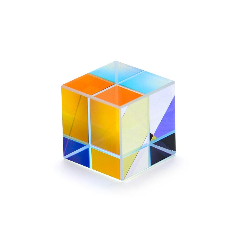 Optical Glass X-Cube Dichroic Cube Prism RGB Combiner Six-Sided ...