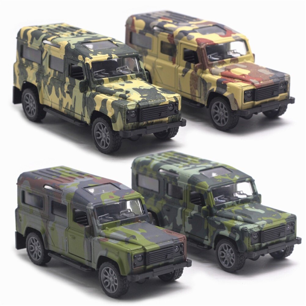 Childworld เด็กรถของเล่น 1/32 พรางรถบรรทุกรุ่นไฟ LED เพลงดึงกลับปิดถนน ...