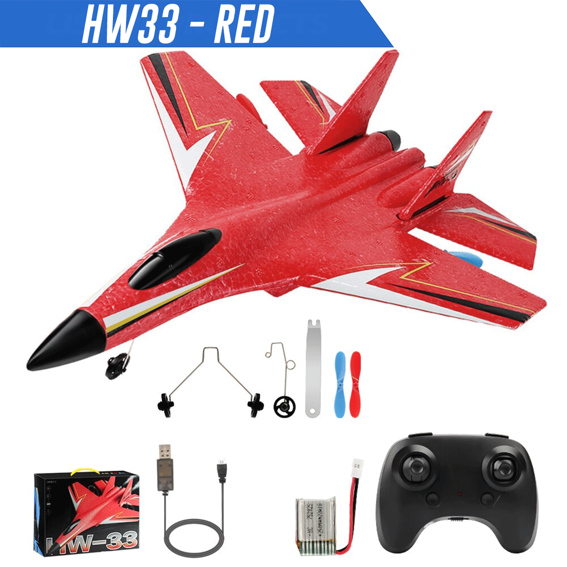 JL LED RC Plane / Remote Control Airplane 2.4G RC Aircraft EPP Foam ...
