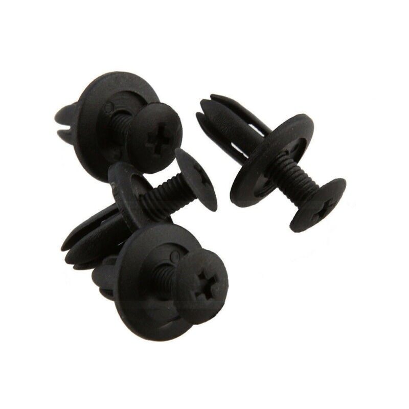 Universal 50Pcs รถ6Mm Hole Dia พลาสติก Rivets Fastener Fender กันชน ...