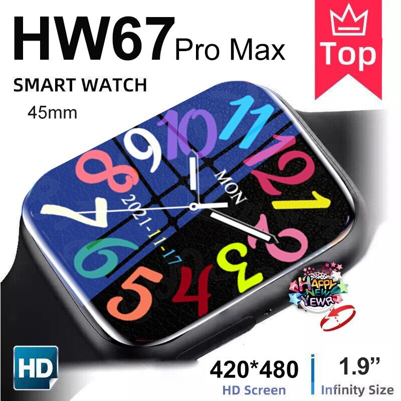 Smartwatch for Men Women New HW67 Pro max Smart Watch 2022 Series 7 1.9 ...
