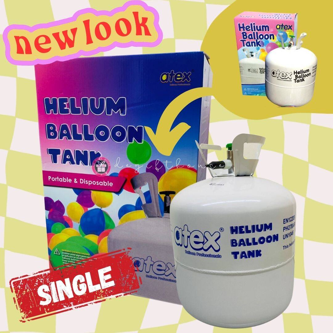 [SINGLE] ATEX Original Portable Helium Balloon Gas Tank Helium Gas for ...
