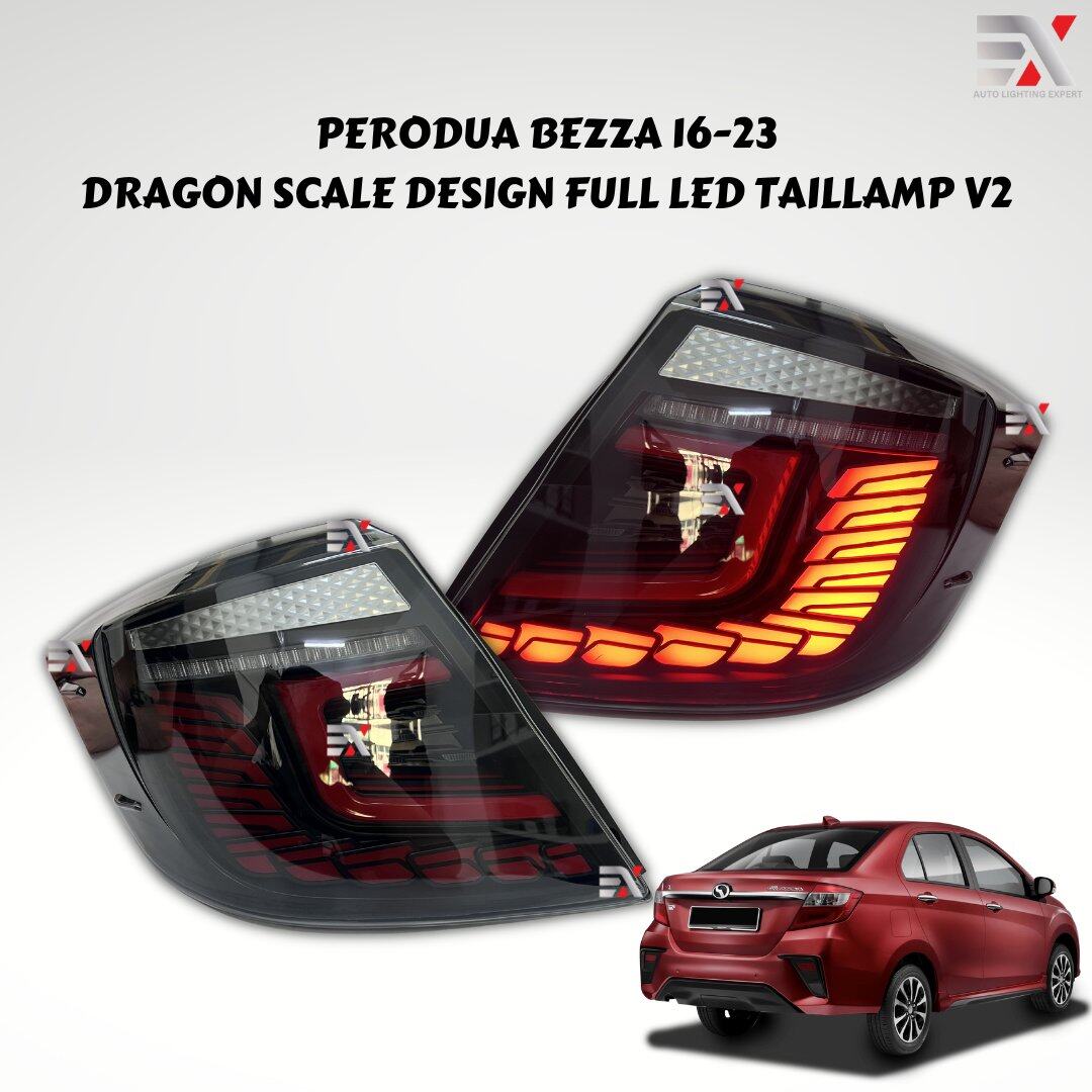 PERODUA BEZZA 16-23 LED TAIL LAMP - DRAGON SCALE DESIGN V2 | Lazada