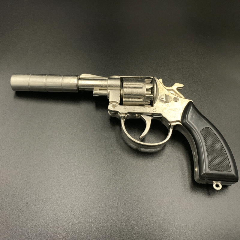 Metal smashing gun revolver grab signal classic nostalgic children toy ...