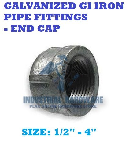 [READY STOCKS] 1/2" - 4" GI END CAP / GALVANISED IRON END CAP PIPE/ GI ...
