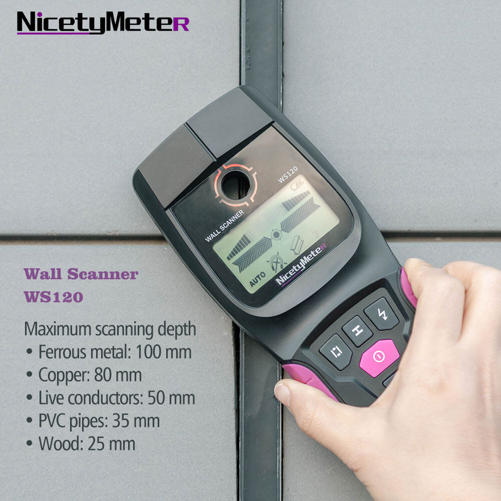 3 In 1 Multi-functional LCD Digital Wall Detector Metal Wood Studs ...