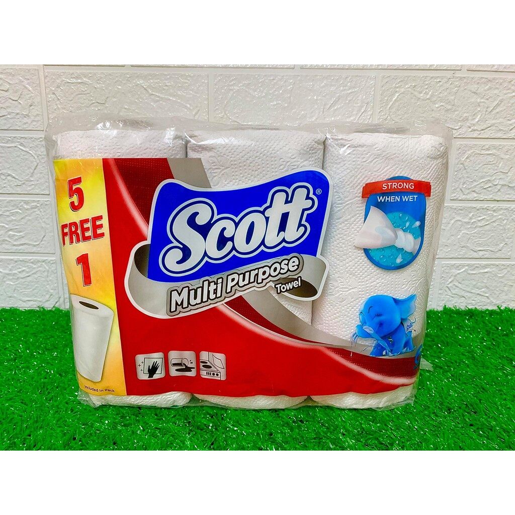 KITCHEN TOWEL SCOTT 6'ROLLS (55's +- Per Roll) (MULTI PURPOSE TOWEL ...