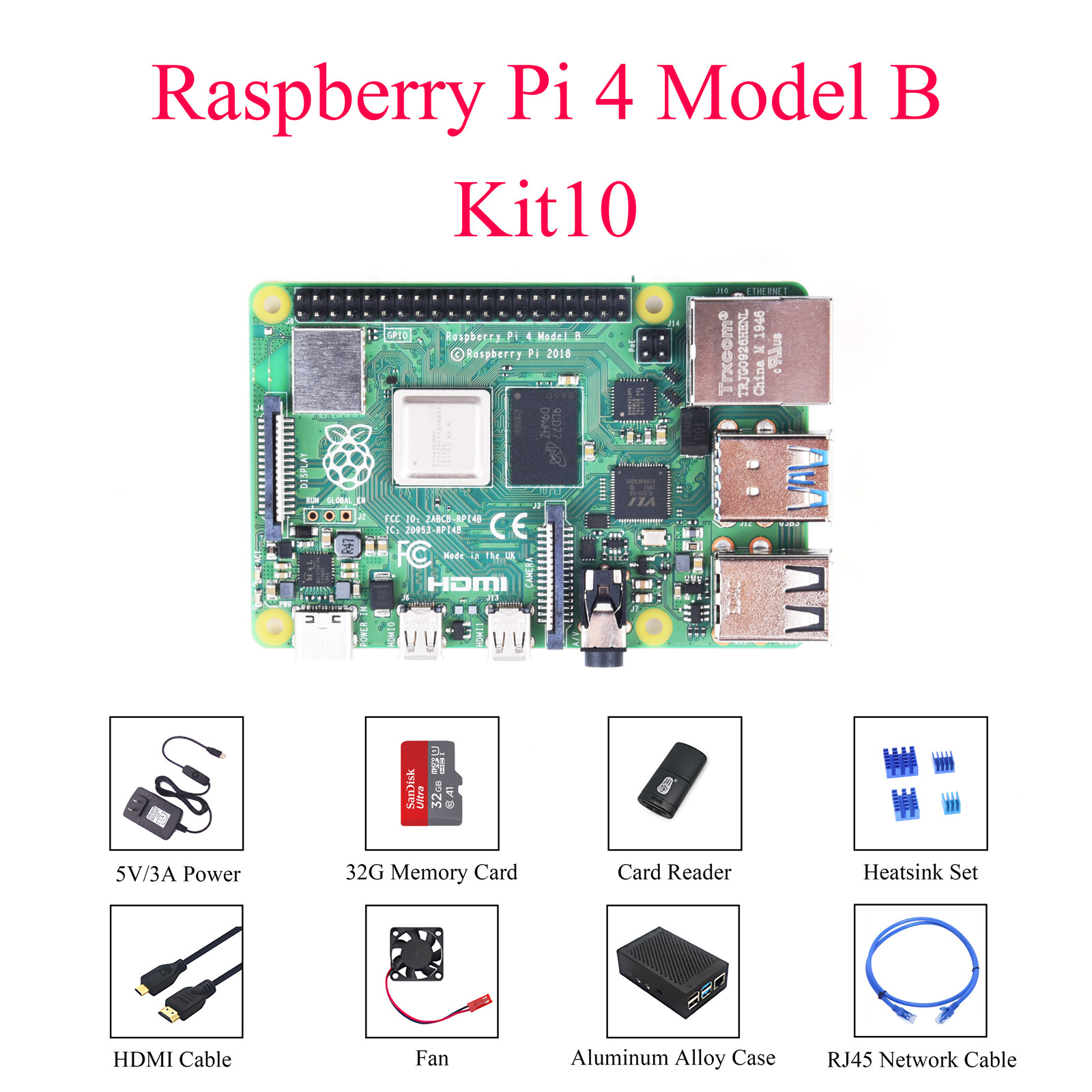 Raspberry Pi 4รุ่น B 3B 4B + แผงวงจรพัฒนา3B แรม2G 4G 8G 4G 4 Core CPU 1.5Ghz 2.4G & 5G WiFi ...