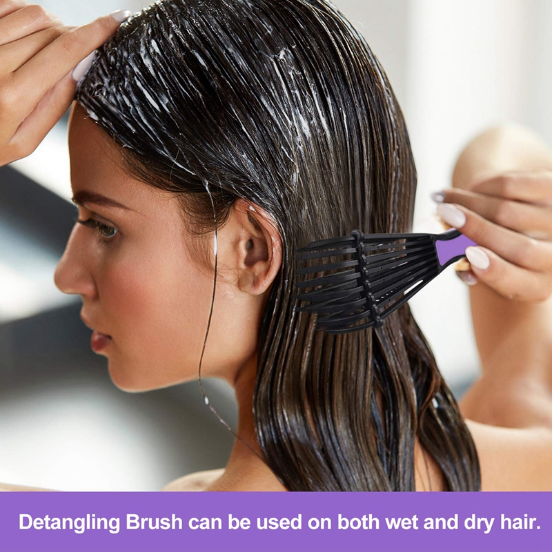 2 Pcs Detangling Brush Ez Detangler Brush Hair Detangler Afro Textured ...