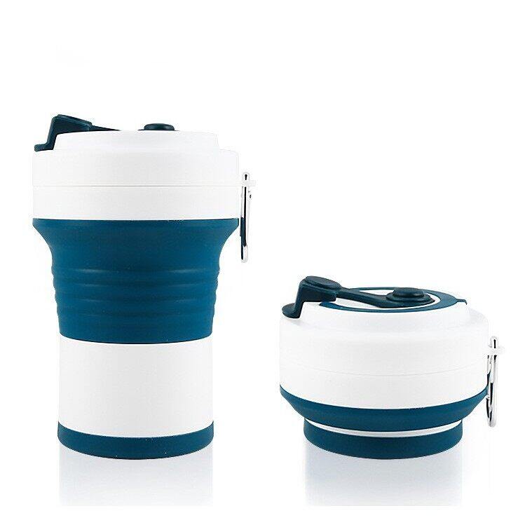 SPS 550ML COLLAPSIBLE COFFEE CUP/ FOLDABLE CUP/ PORTABLE SILICONE ...
