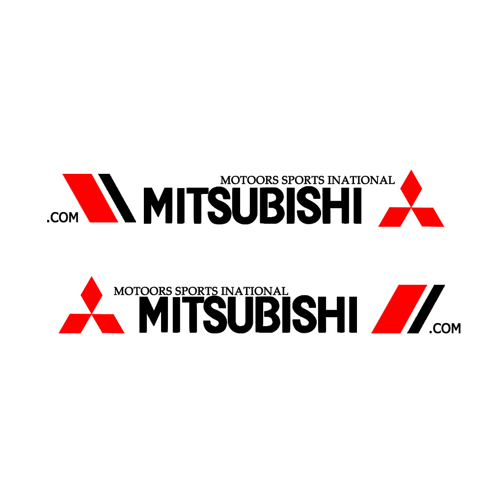1 Pair Body Side Skirt Waterproof Vinyl Stickers for Mitsubishi ASX EVO ...