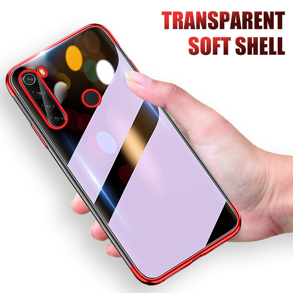 สำหรับ Realme 5 Pro RMX1971ทีพียูอ่อนและยืดหยุ่นเคสเยลลี่คริสตัลใสกลับ ...