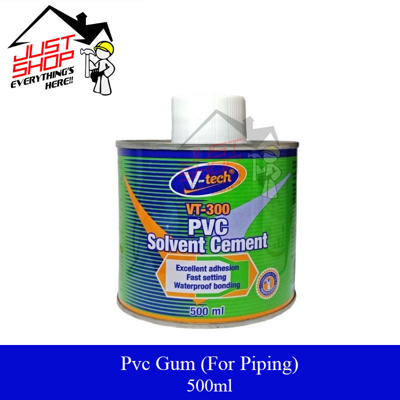 V-Tech VT300 Solvent Cement Gum Pvc Pipe Connector Glue / Vtech Gam Paip Pvc / 100gm / 500gm ...