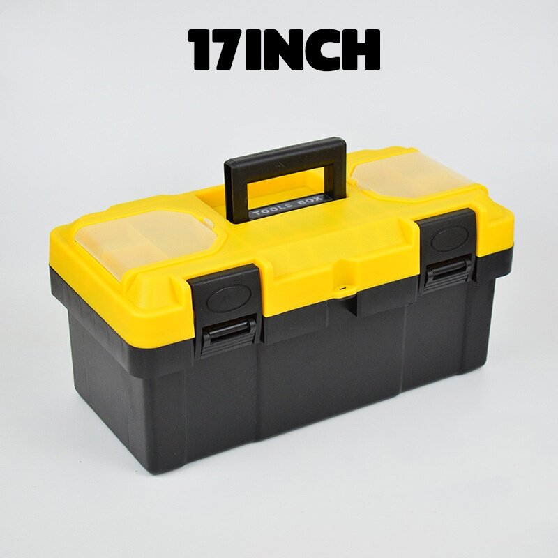 14/ 17/ 19 Inch Big Tool Box Heavy Duty Toolbox Plastic Tool Storage Box Tool Organizer Hardware ...