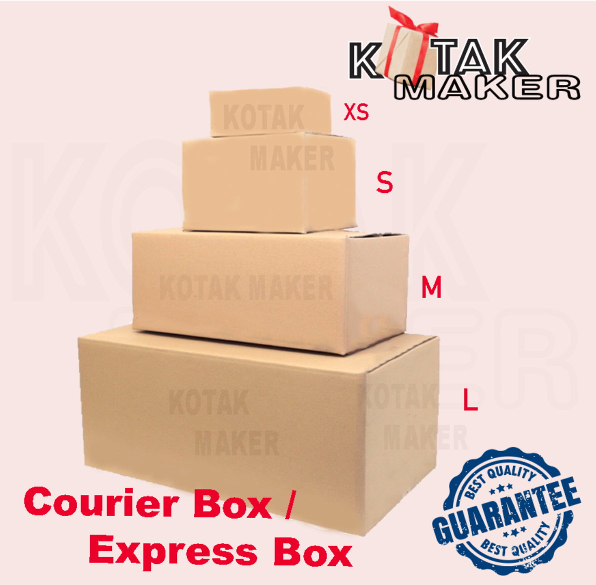 EXPRESS BOX-Size XS/S/M/L/XL COURIER BOX/PACKAGING BOX-KOTAK PALING ...