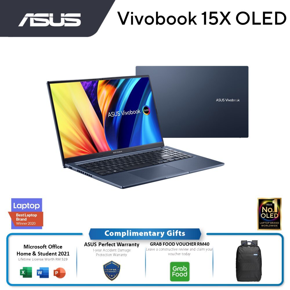 ASUS Vivobook 15X OLED (A1503Z-AL1416WS) 15.6" Thin & Light Laptop (i5 ...