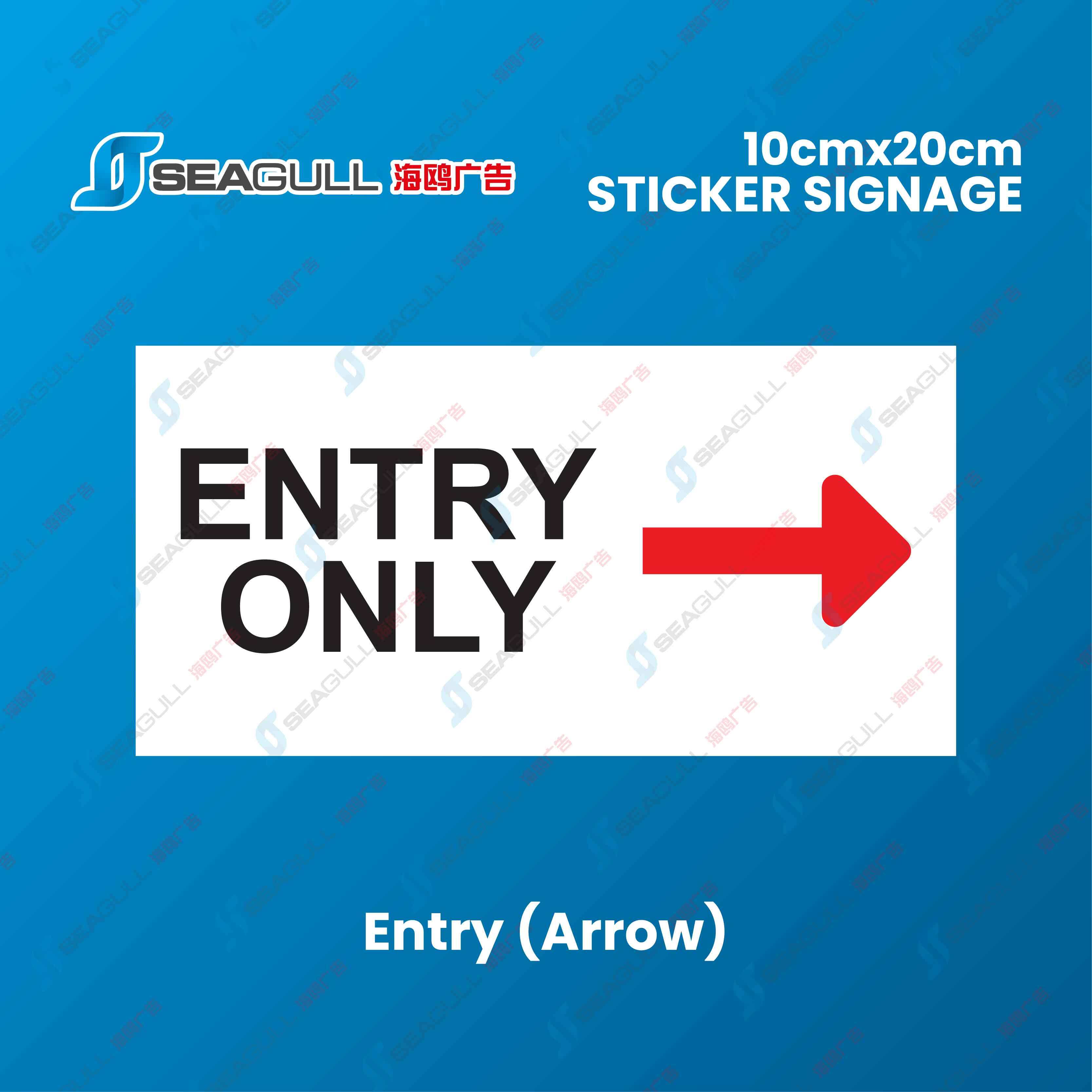 Sticker Signage PVC Sticker Waterproof Weatherproof Stickers ...