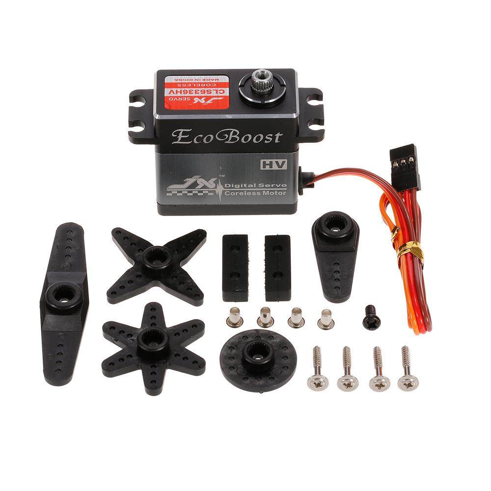 JX CLS6336HV 6.0V-7.4V 0.11sec/60° Digital Metal Gear Coreless Motor Servo 35.6kg Torque ...