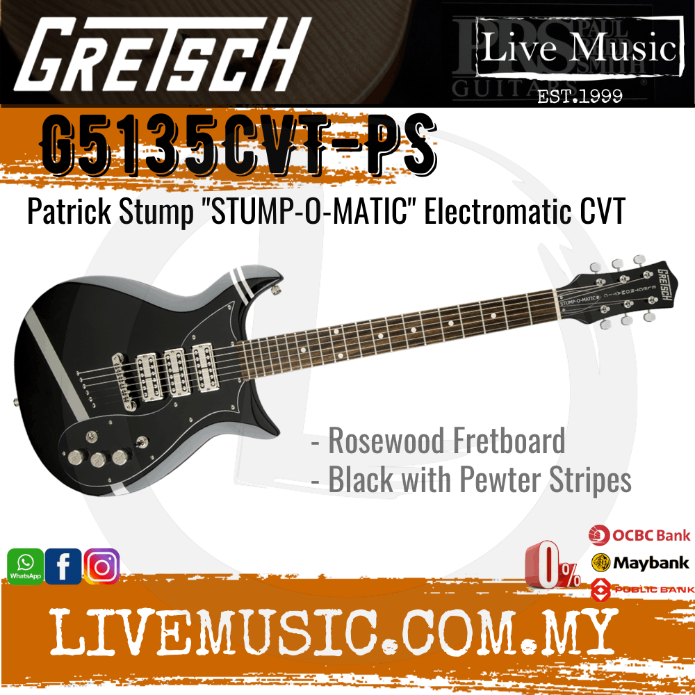 Gretsch G5135CVT-PS Patrick Stump Signature "STUMP-O-MATIC ...