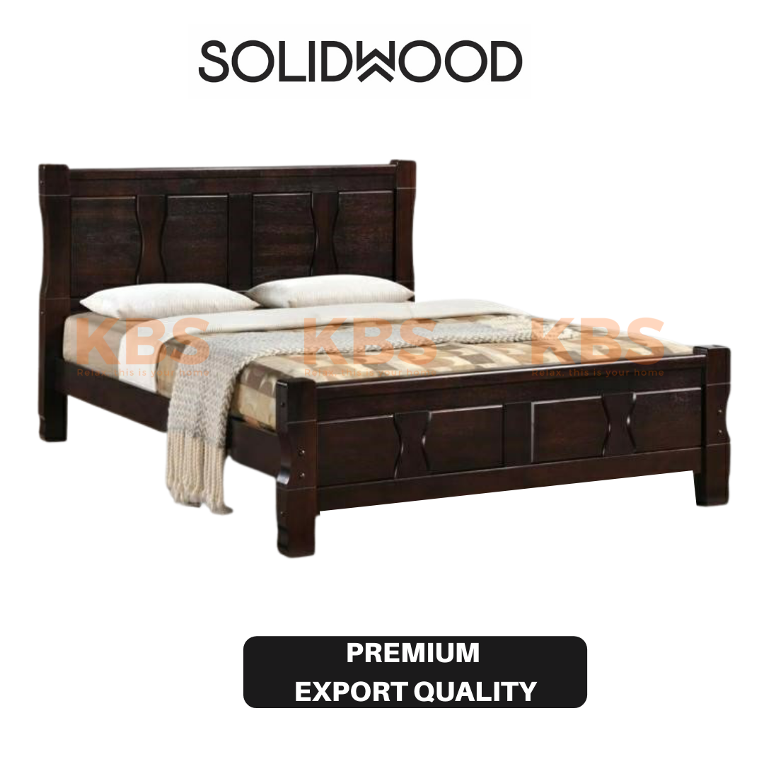 (FREE Installation+Shipping) KBS Petersfield FULL SOLID WOOD Bed Frame ...