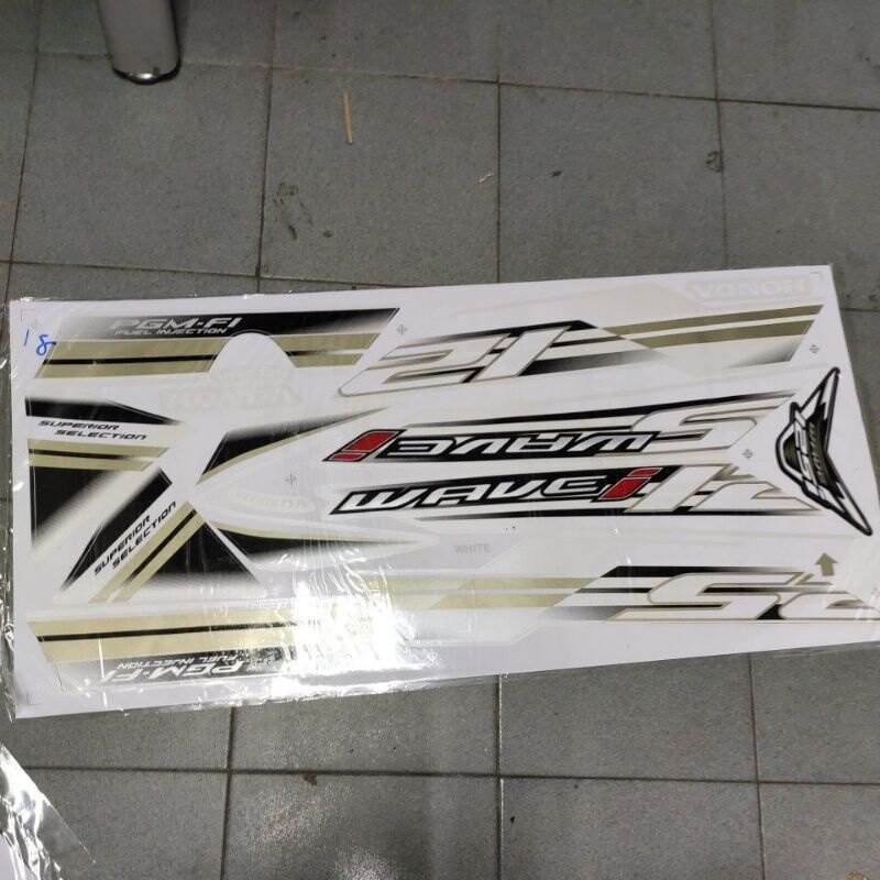 Stiker sticker body cover set (3) honda wave 125s wave 125i wave125i ...