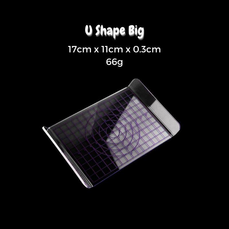 Clay shaping U Shape Acrylic Press Board with Scale | Akrilik Papan ...