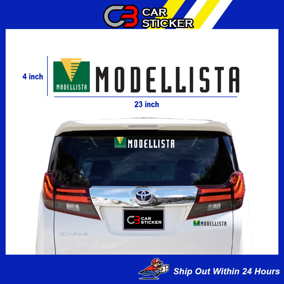 Modellista Car sticker / cs765 | Lazada