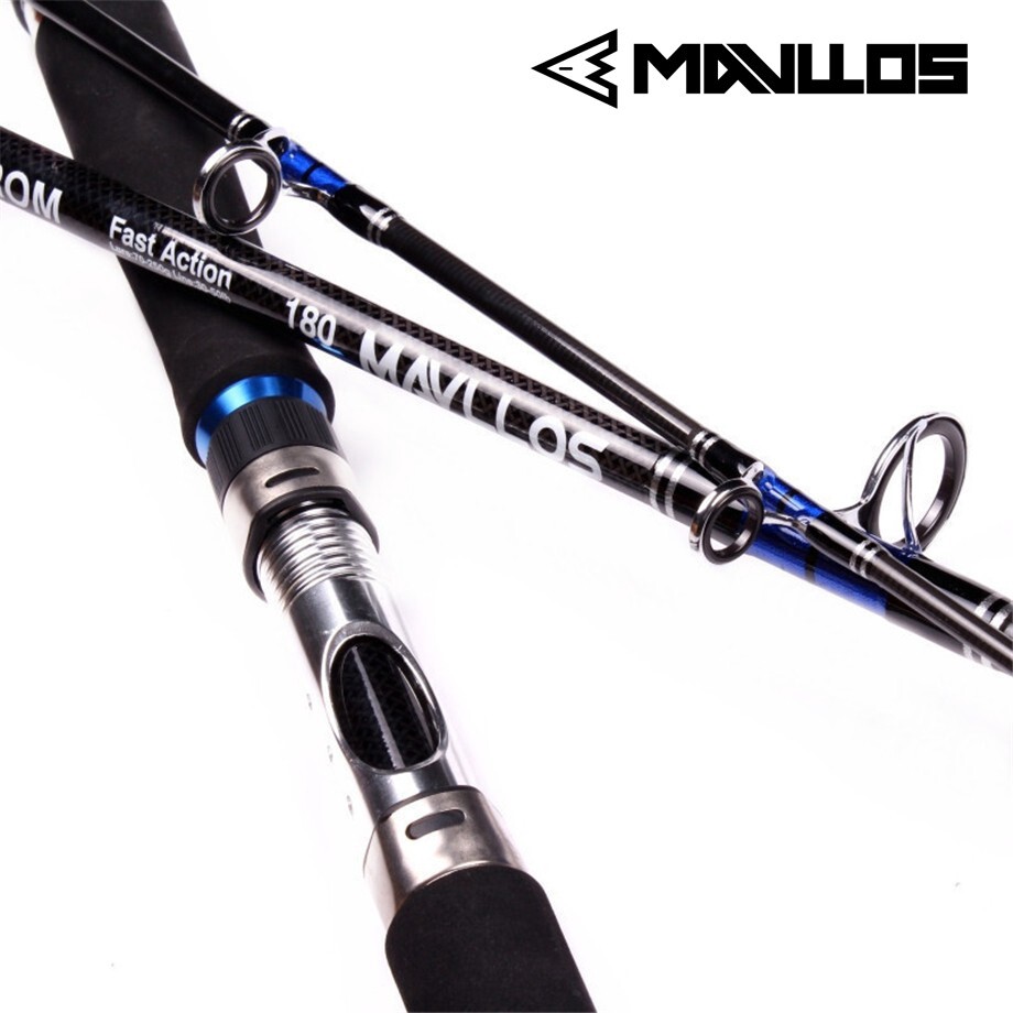 FESA Mavllos Max Drag 50KG Fishing Rod Lure 70-250g Sea Boat Jigging ...