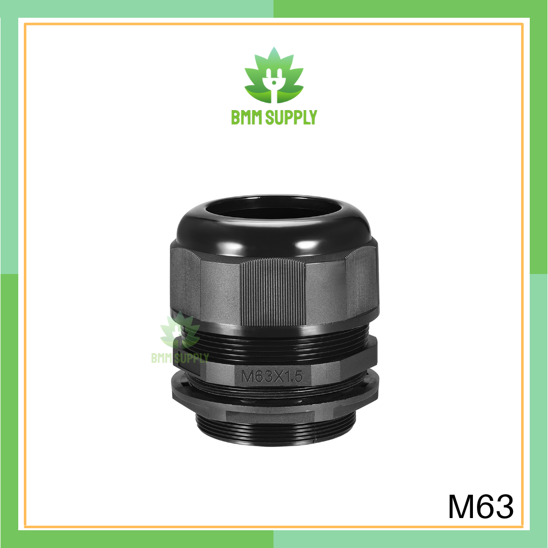 PVC #M40, M50, M63 CABLE GLAND (BLACK) | Lazada