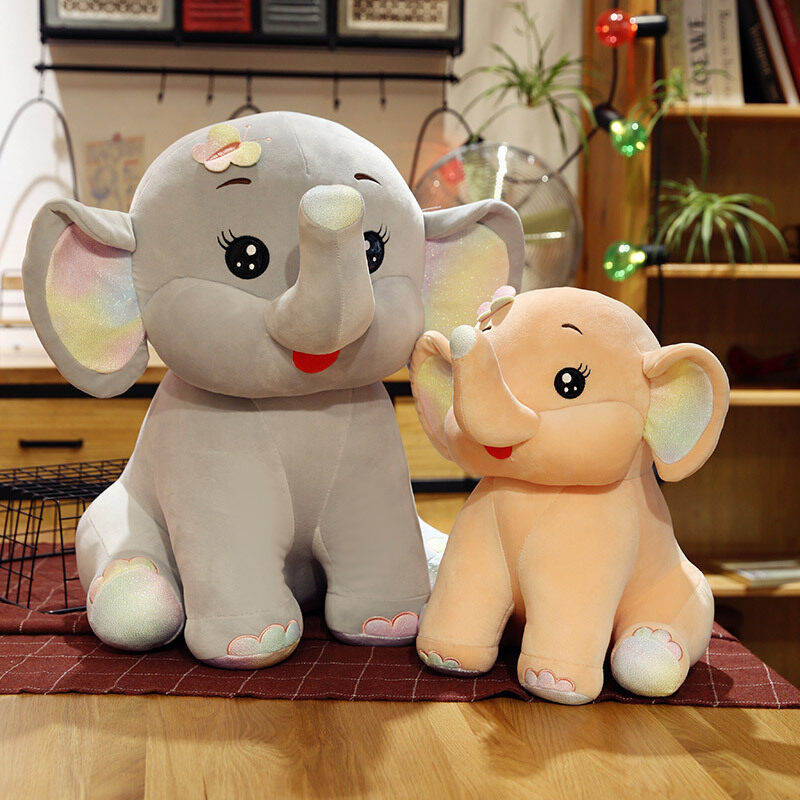Multi-size Cute Soft Cartoon Elephant Plush Doll Stuffed Toy Sleeping ...