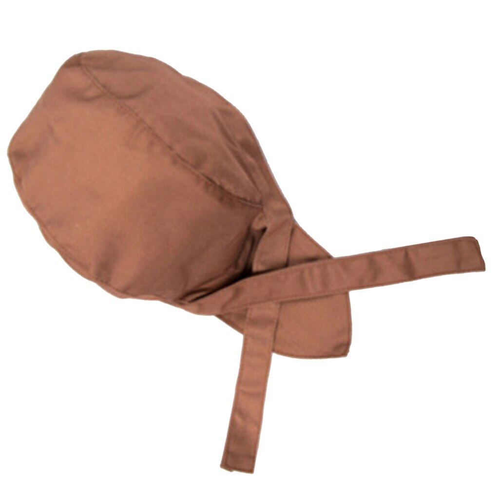 Unisex Chef Skull Cap - Tie Back Hat - Pirate Headwrap Bandana Hat ...