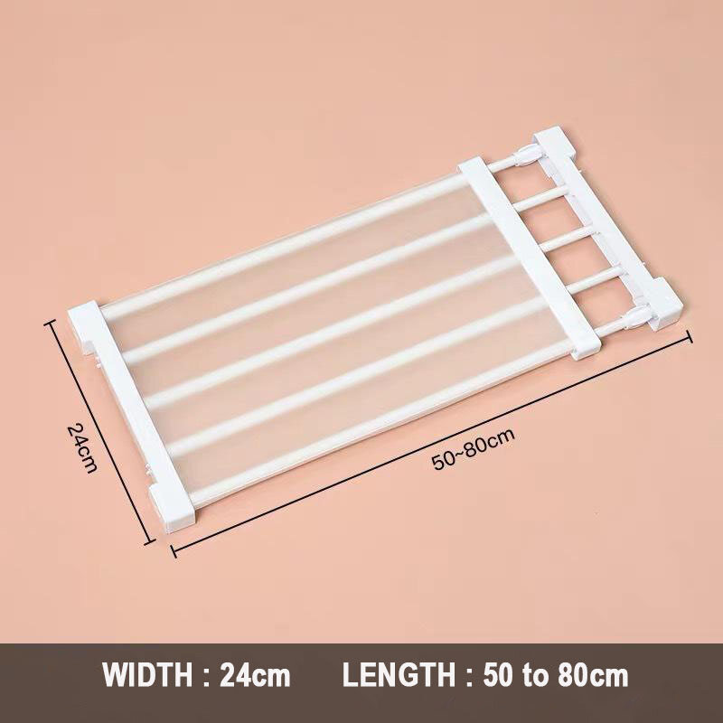 AVI Adjustable Closet Shelf Storage Rack, Cabinet Organizer Shelf ...