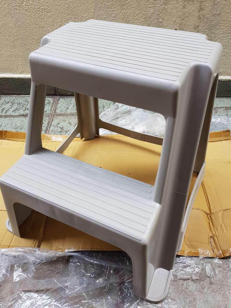 2 Steps Heavy Duty Plastic Step Chair Ladder Bangku Tangga Plastik ...