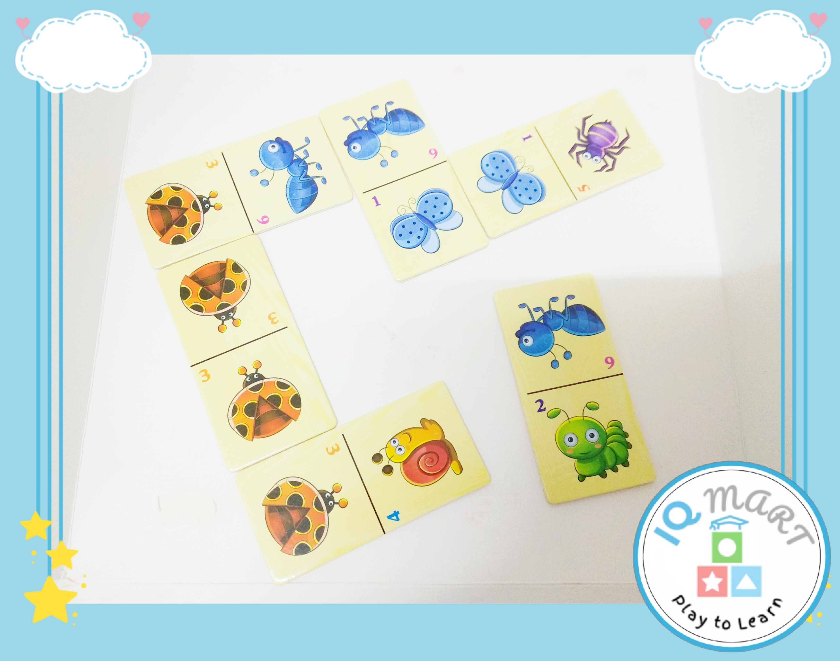 IQ Mart【Domino Serangga Kayu】Wooden Insects Domino Picture Matching ...