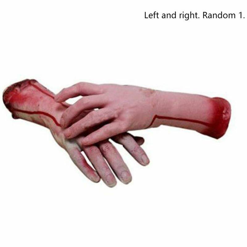 ในสต็อก CODBloody Horror Scary Halloween Prop Fake Severed Life Size ...