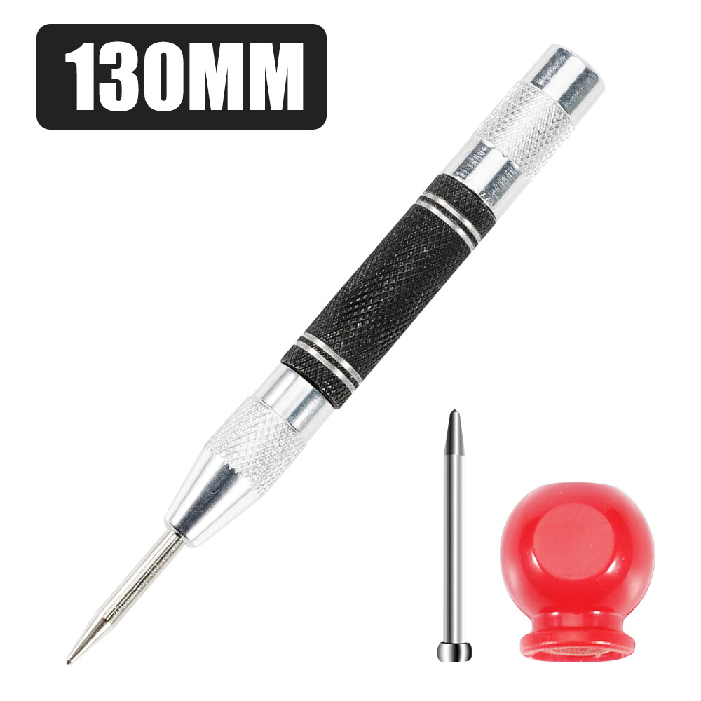 DIZAINLIFE Automatic Center Punch Adjustable Steel Spring Loaded Impact ...