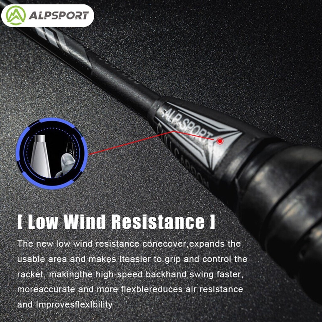 ALP RR 2ชิ้นพร้อมถุง100 คาร์บอน4U G5 25ปอนด์ไม้แบดมินตันระดับเริ่มต้น ...