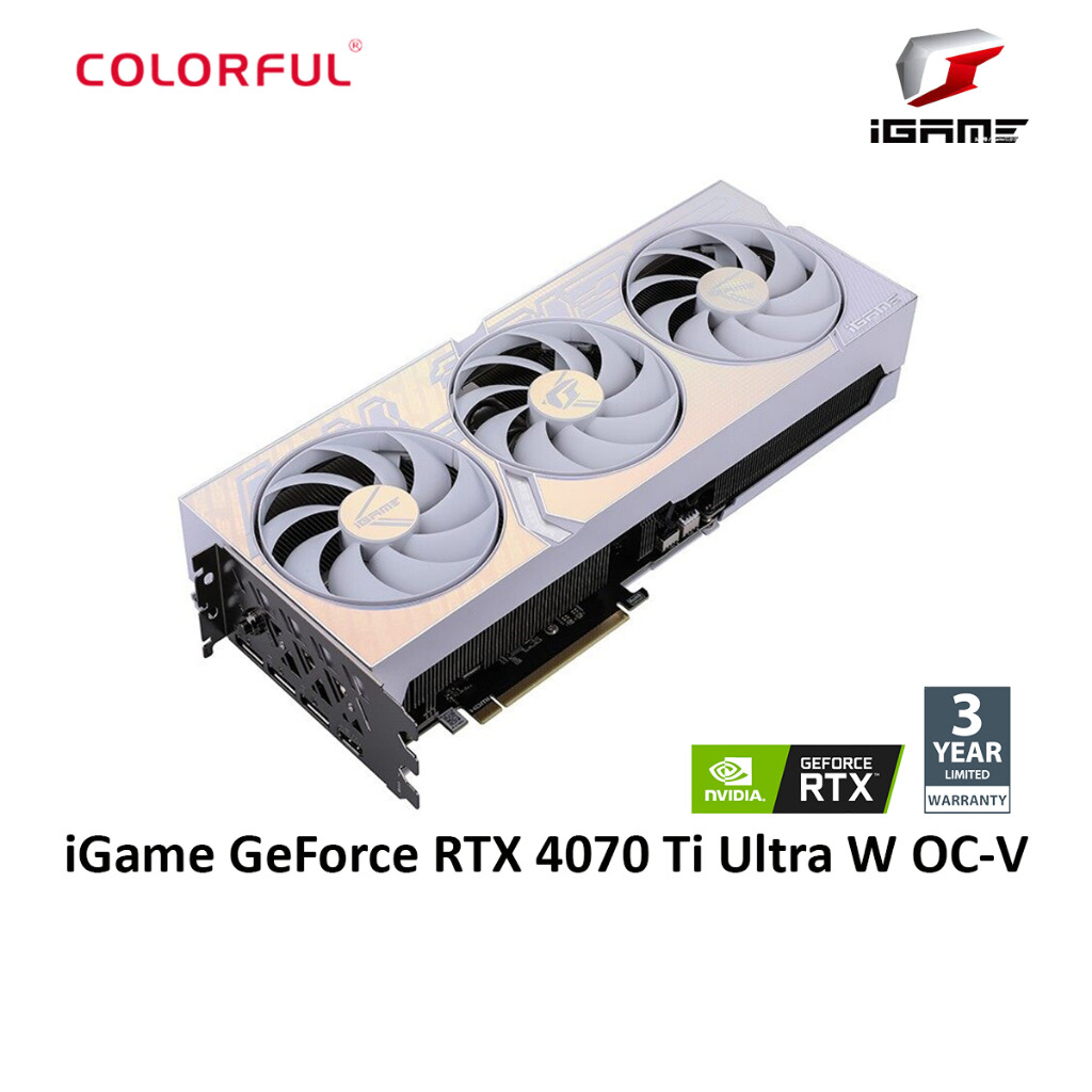 COLORFUL IGAME GEFORCE RTX 4070 TI ULTRA W OC-V 12GB 192BIT GDDR6X ...