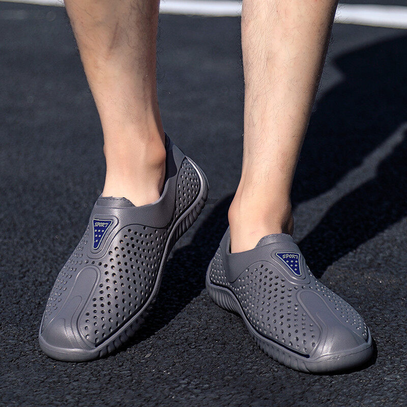 STNPO รองเท้าแตะผู้ชาย,รองเท้าลำลอง Eva Ringan Selipar Pantai-Slip ...