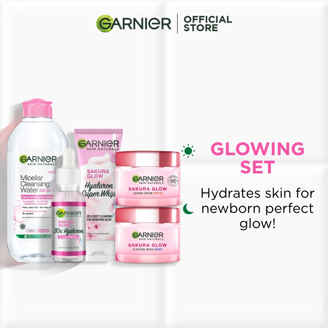 Garnier 5Pcs Essential Skincare Set | Brightening/Anti-Acne/Glowing ...
