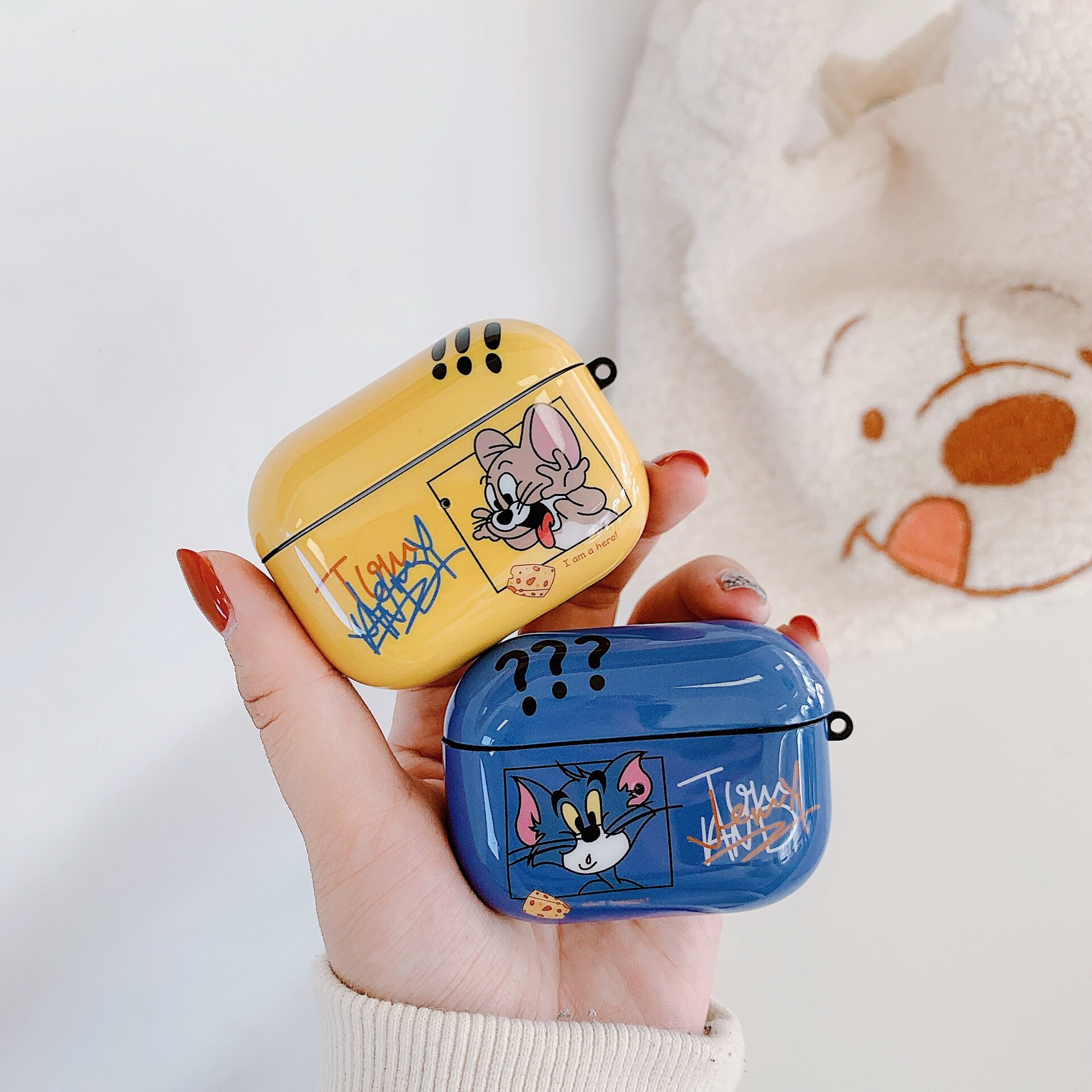 Cartoons Compatible with Airpods 1&2 Case,Silicone 3D Cute Animal Paw Fun Cartoon Character ...