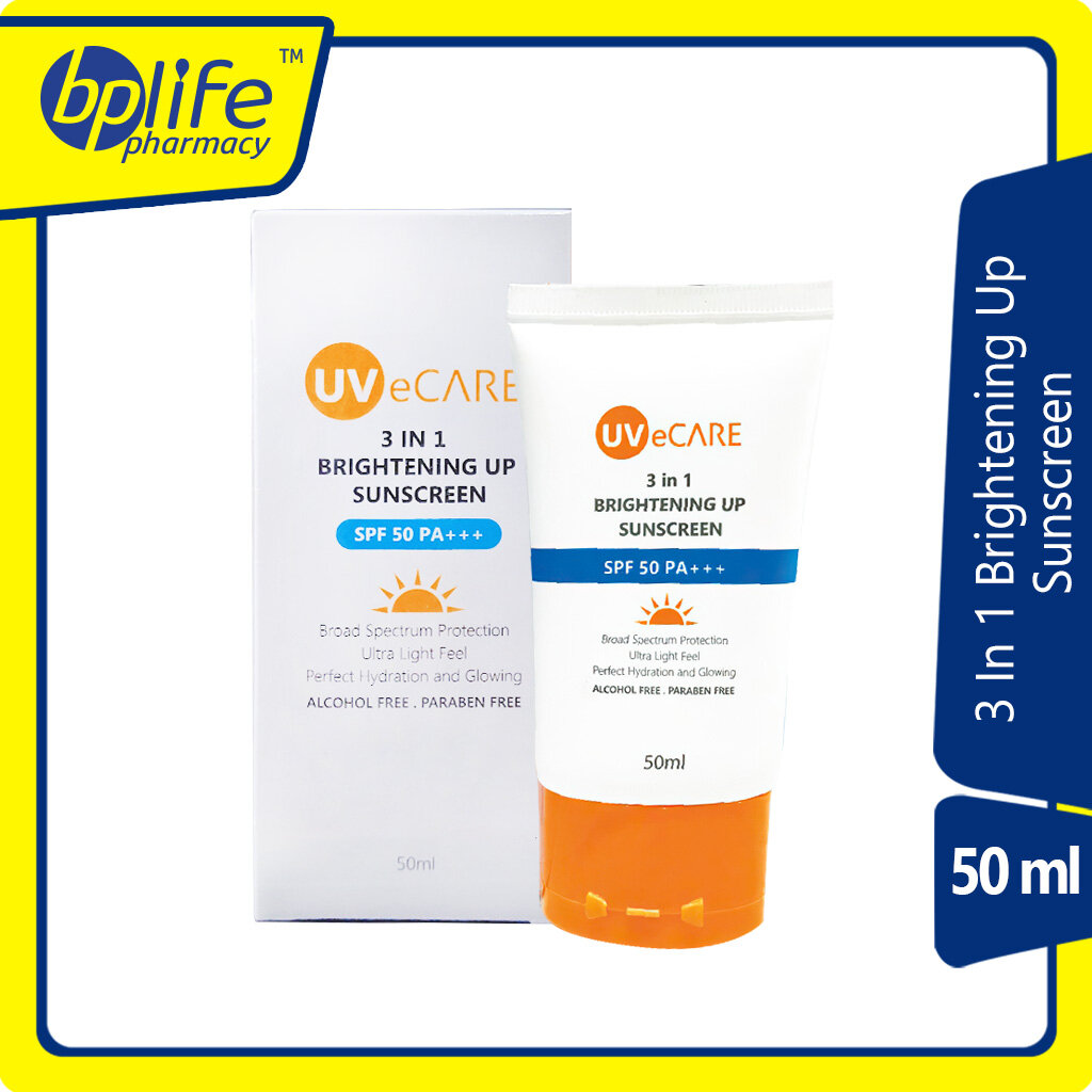 UVecare 3 In 1 Brightening Up Sunscreen SPF 50PA+++ 50ml | Lazada
