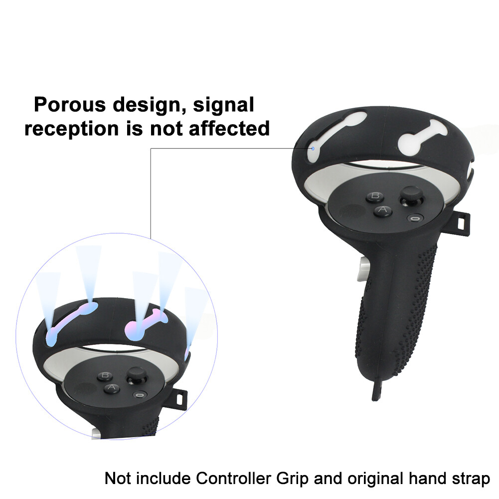 Soft Silicone VR Glasses Easy Install With Knuckle Strap Shockproof ...