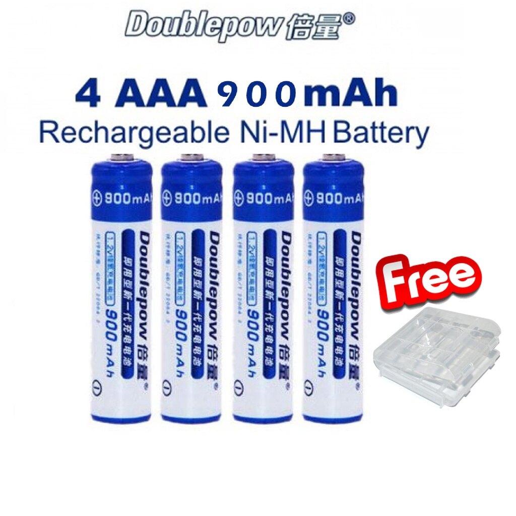 100% Original DoublePow AA/AAA Rechargeable Battery NiMH Battery AA ...