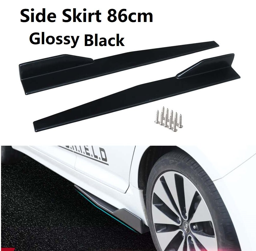 Universal Side Skirt Extensions Rocker Panel Splitters Lip ...
