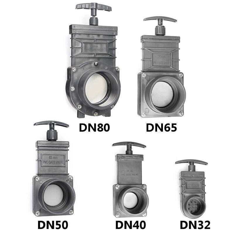 UPVC EPDM Sewage Gate Valve Industry Pull Plate Mixing Valve DN32/DN40 ...