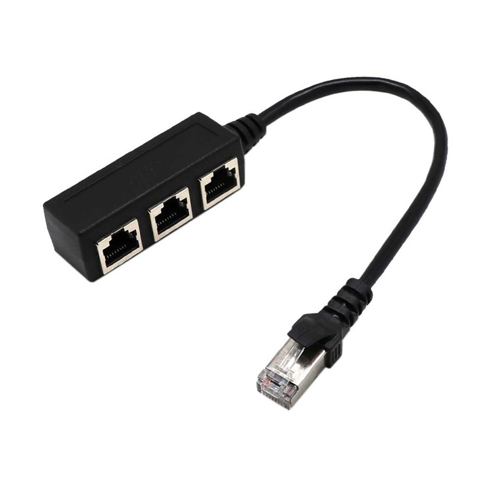 AKEII Wired RJ45 Routers Hubs Extension Adapter Male to Female ...